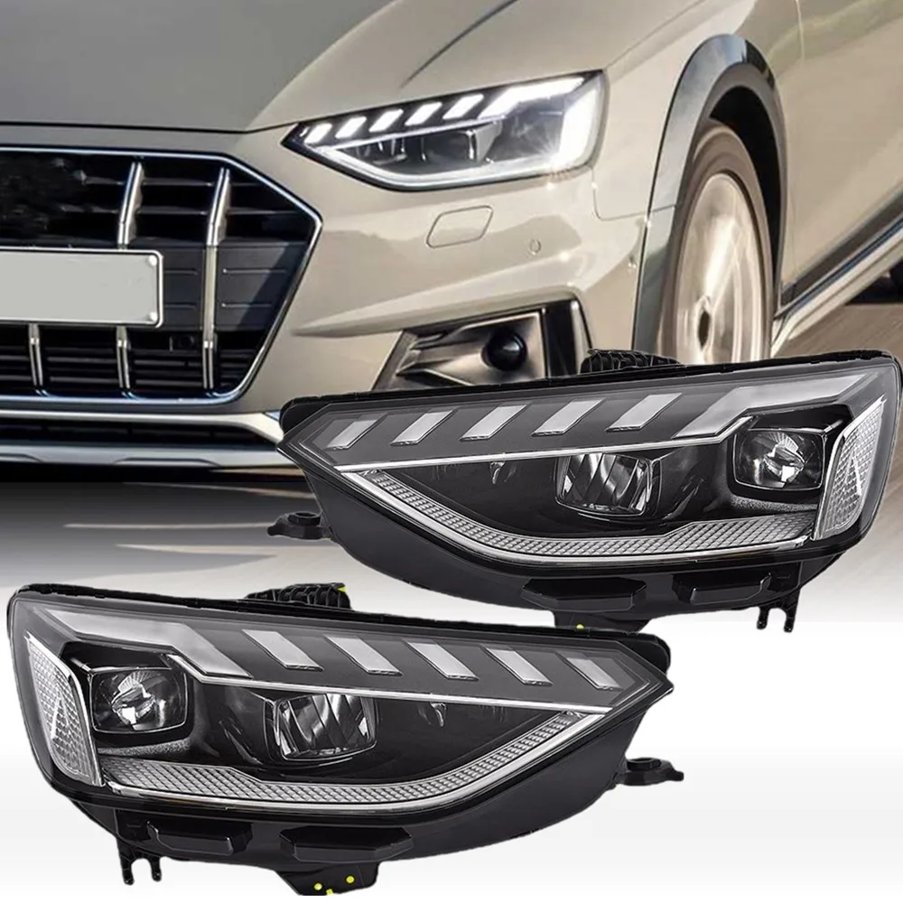 Car-Front-Led-Lights-For-Audi-A4-DRL-Led-Headlights-2020-2021-2022-2013 ...