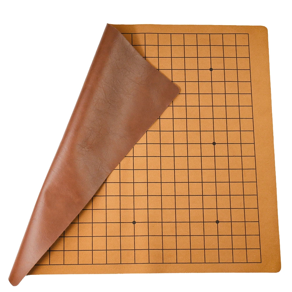 Foldable PU Leather Go Game Chessboard Weiqi Checkerboard Board Game ...