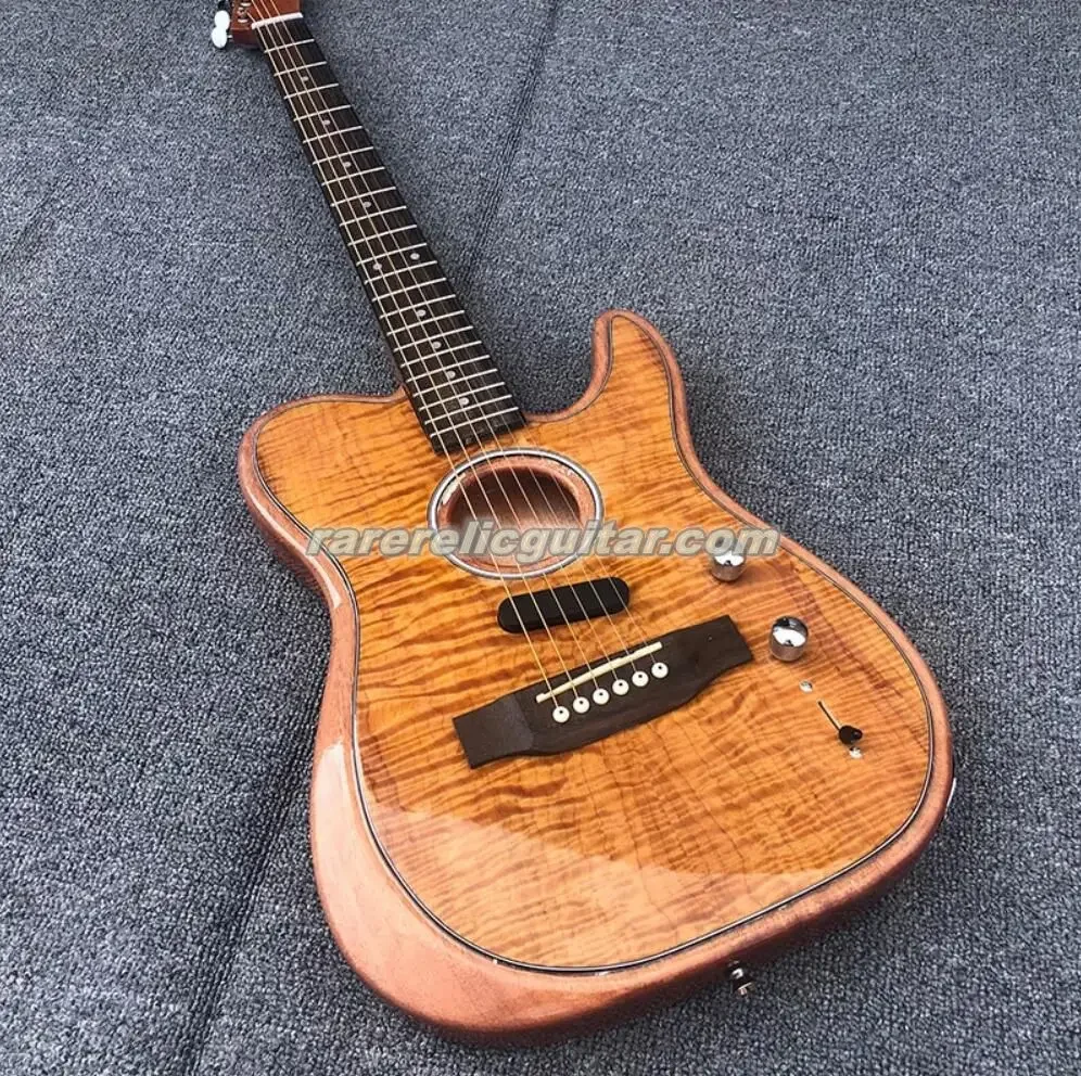 Custom-Shop-Multi-Color-Acoust-Semi-Hollow-Body-Electric-Guitar ...