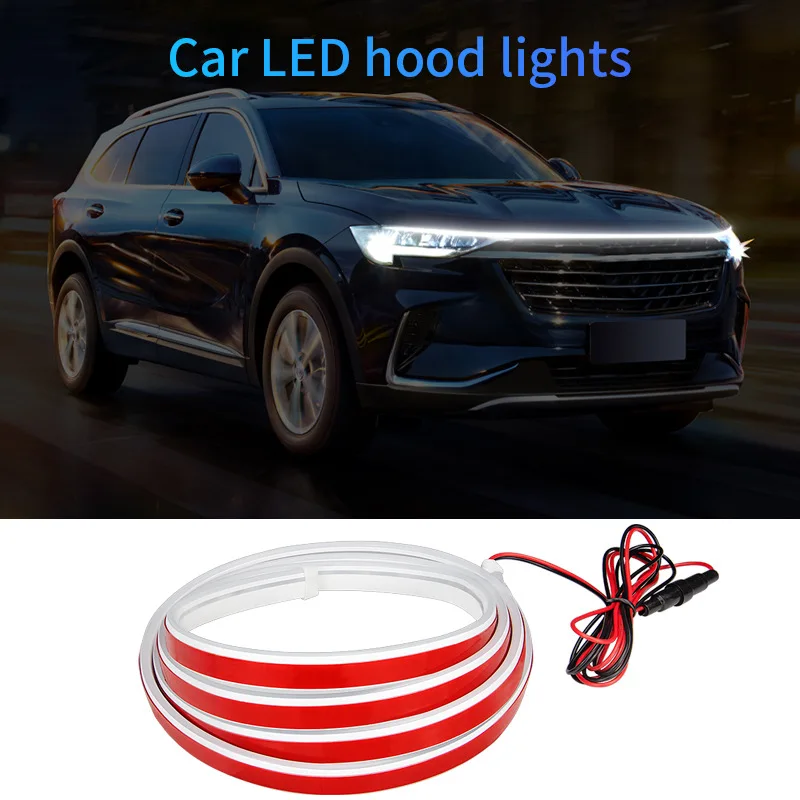 Dynamic-Led-Car-Hood-Lights-Strip-Daytime-Running-Light-Car-Engine-Hood ...