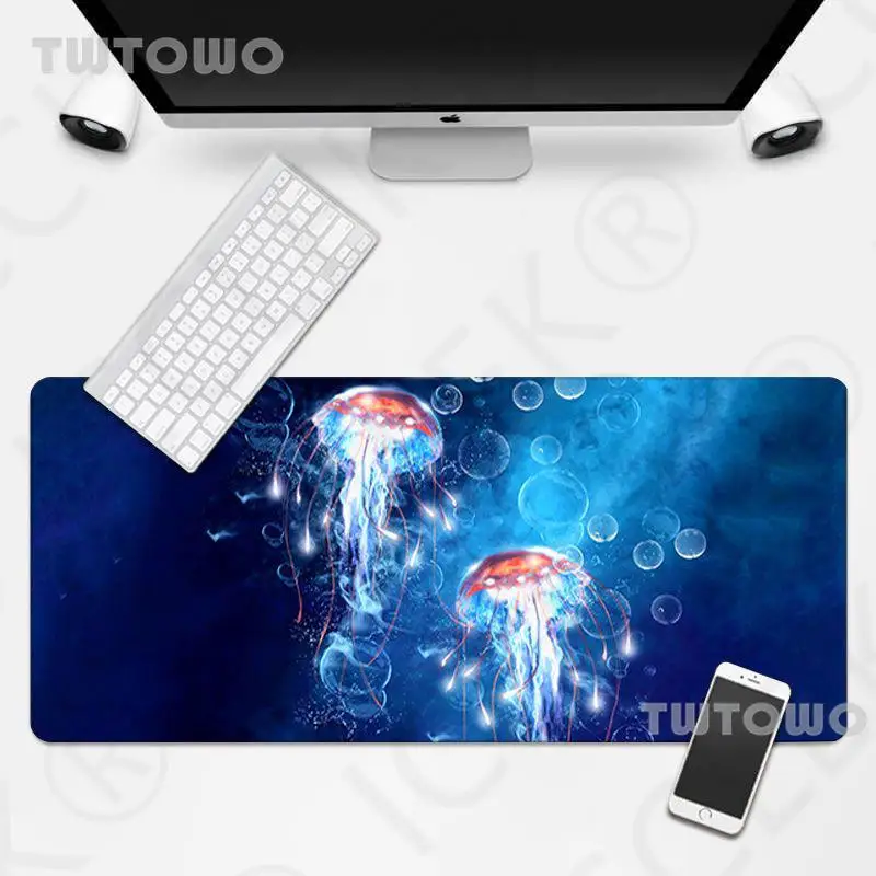 Jellyfish Pattern Cute Art Mouse Mat Mousepad Large Desk Mat MousePads ...