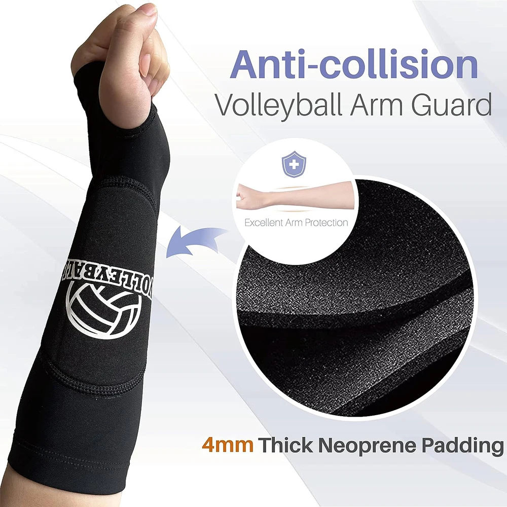 Choice 1 Pair Volleyball Arm Sleeves Passing Forearm Sleeves With ...