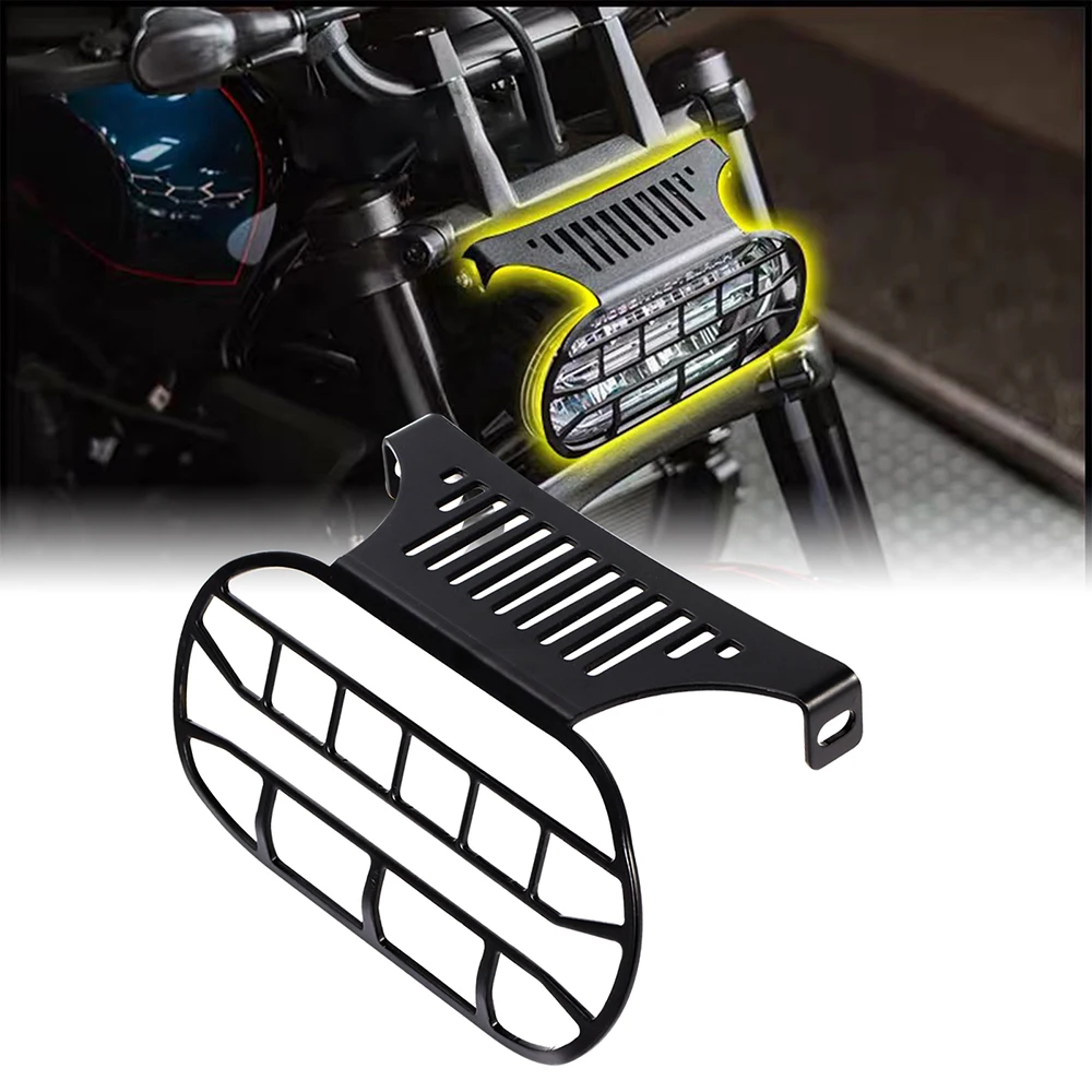 Motorcycle-Black-Headlight-Grill-Fairing-Guard-Head-Light-Cover-For ...