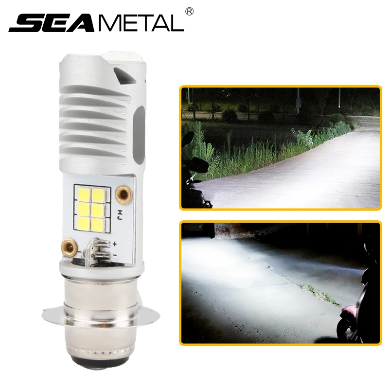 SEAMETAL-Motorcycle-Headlight-Bulb-9-85V-5200LM-Super-Bright-T19-6-LED ...