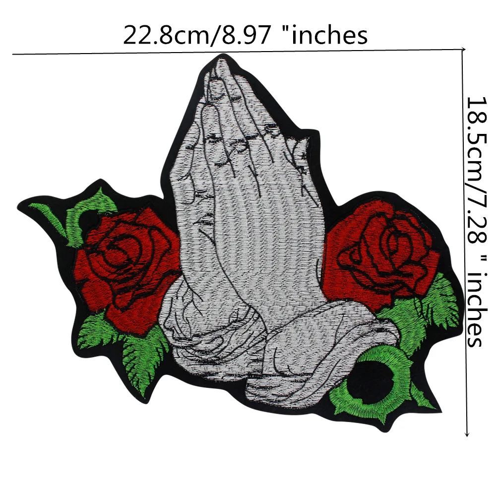 Praying Hands With Rose Drawing