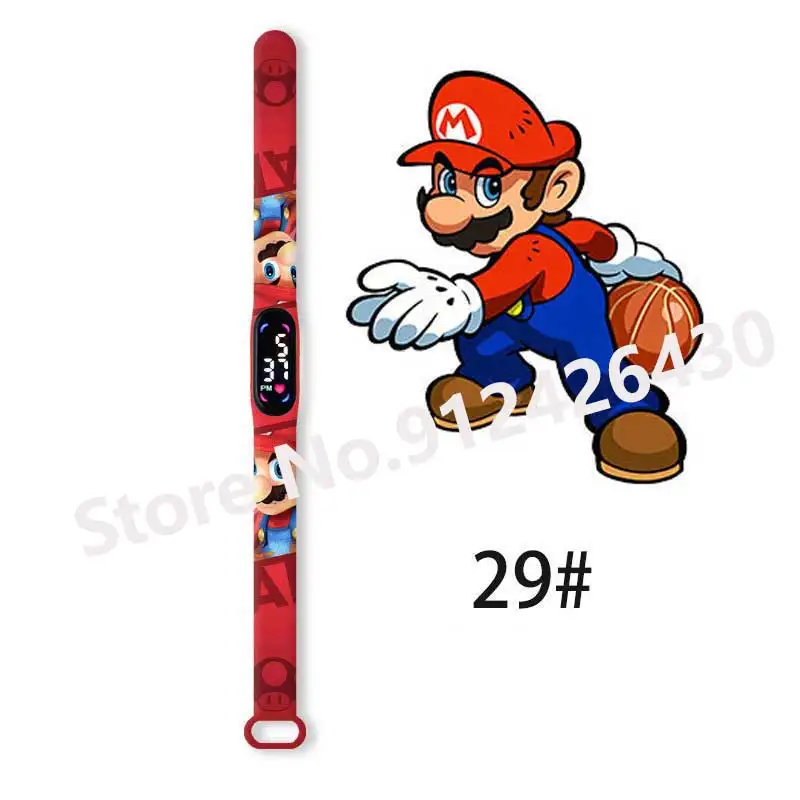 Super Mario Bros children‘s Watch Cartoon Character Luigi Luminous ...