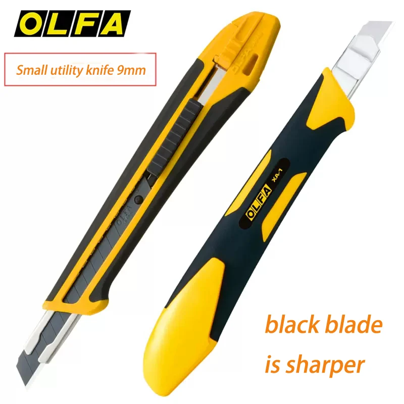 OLFA-XA-1-Small-Utility-Knife-9mm-Black-Blade-Sharper-Professional-Retractable-Knife-Automatic ...