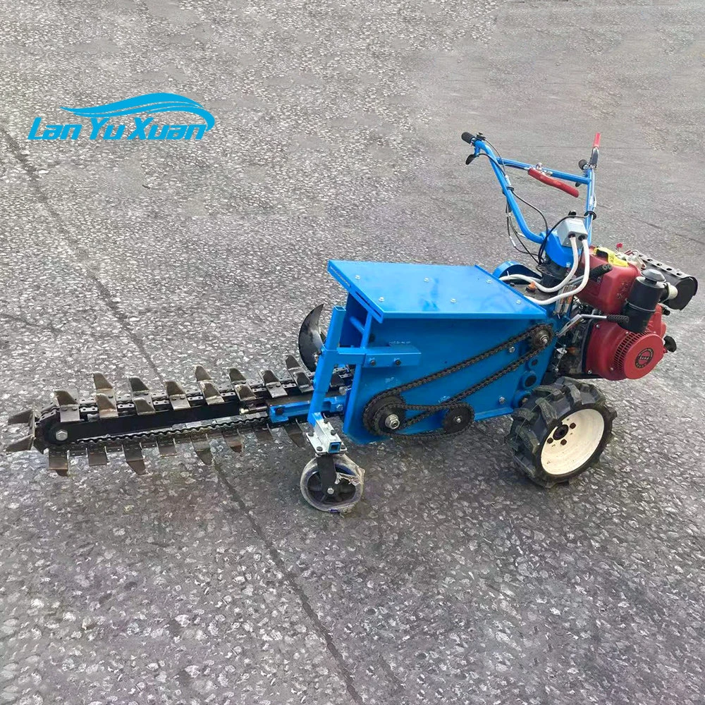 Agricultural Small Hand held Multi Functional Chain Ditch Digger ...