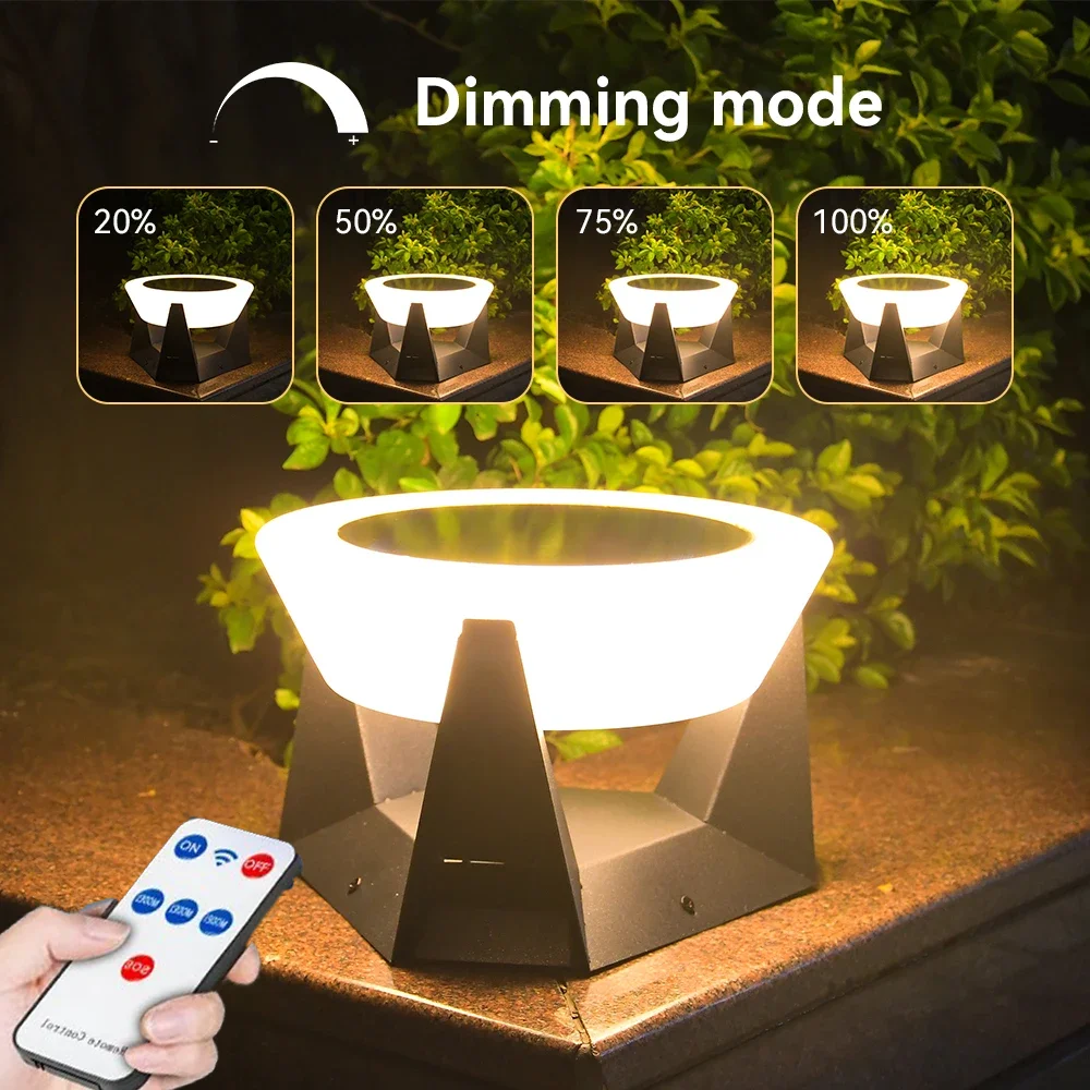Outdoor-Solar-Post-Light-IP65-Waterproof-Solar-Stigma-Lamp-Solar-Lawn ...
