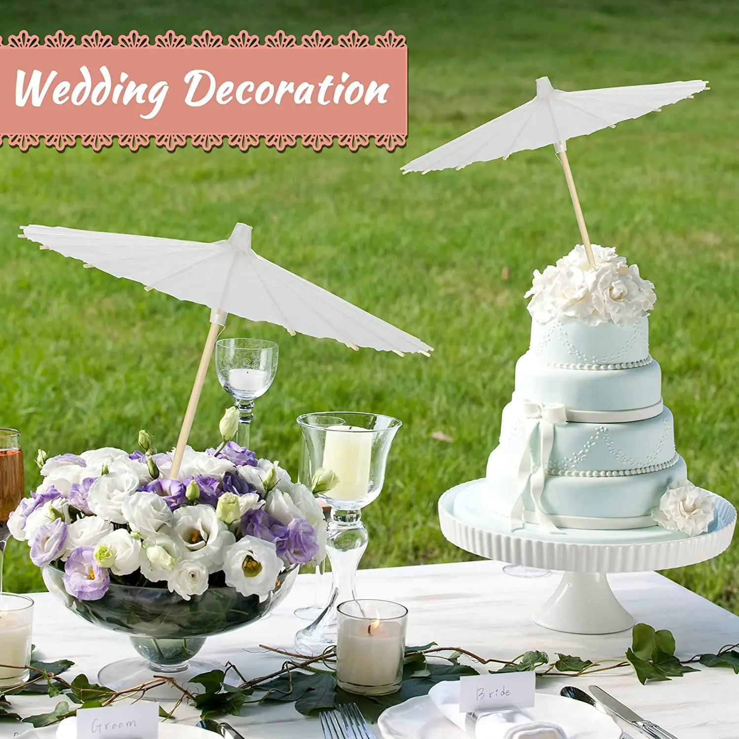 Bridal Shower Umbrella Purple