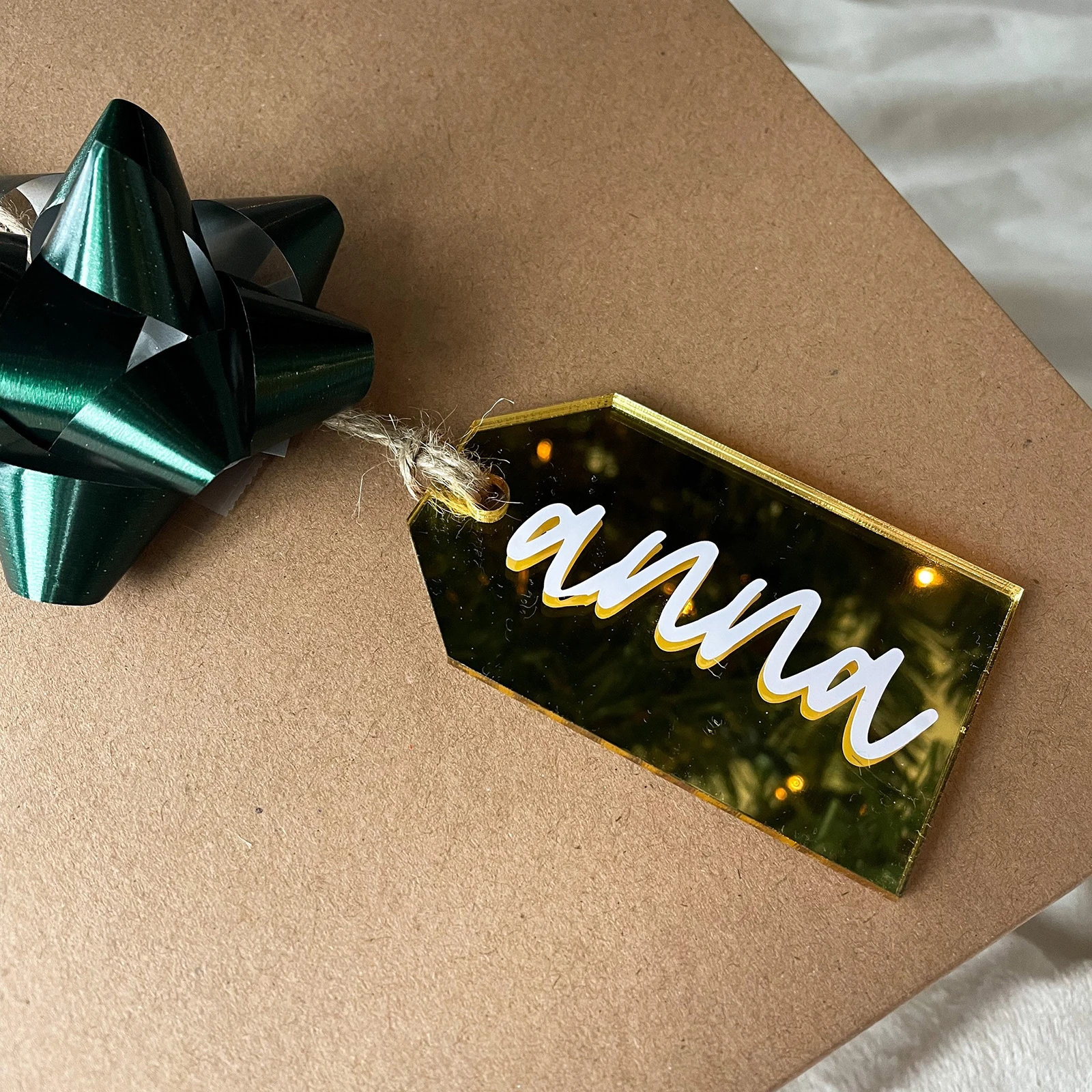 Blank-Acrylic-Gold-Mirrored-Gift-Tag-Home-Hanging-Decor-Stocking-Tag ...