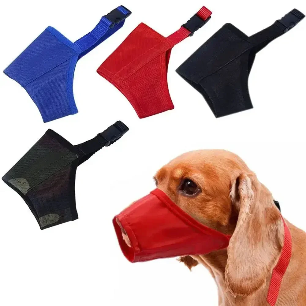 Pet Dog Adjustable Anti Bark Bite Mouth Muzzle Grooming Anti Stop ...