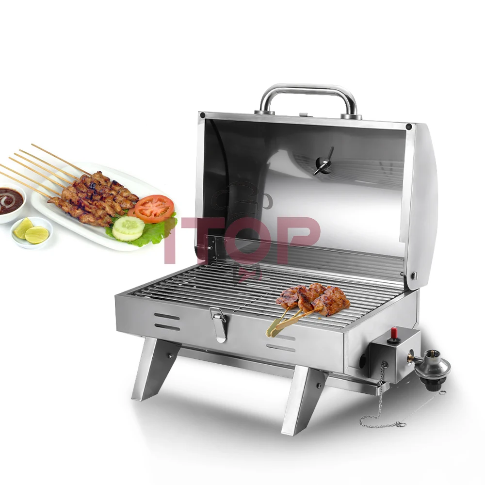 ITOP-Gas-Grill-Outdoors-BBQ-Stove-with-Lid-Backyard-BBQ-Party-Grills ...