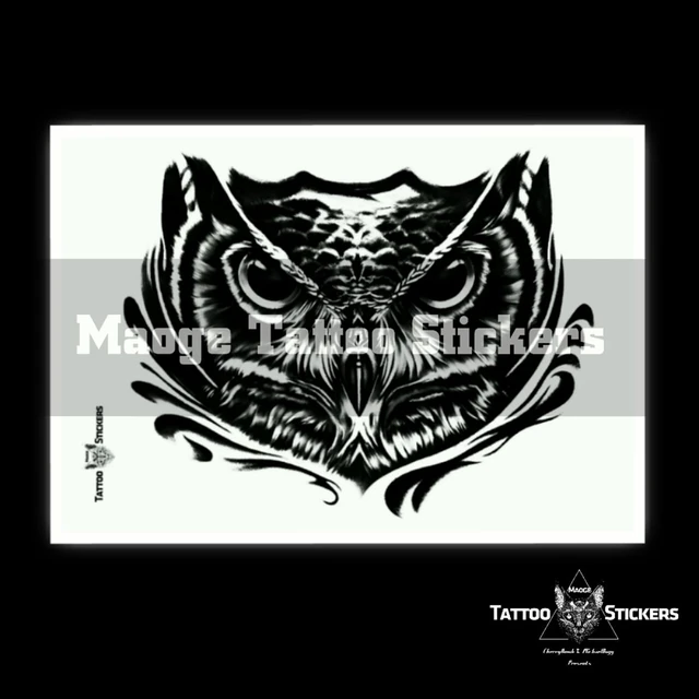 Mechanical Owl Tattoo Designs