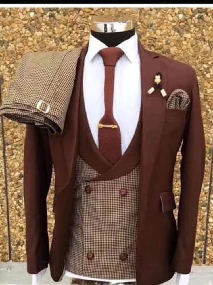 Elegant-Burgundy-Men-Suits-Slim-Fashion-Groom-Party-Bridegroom-Tuxedo ...