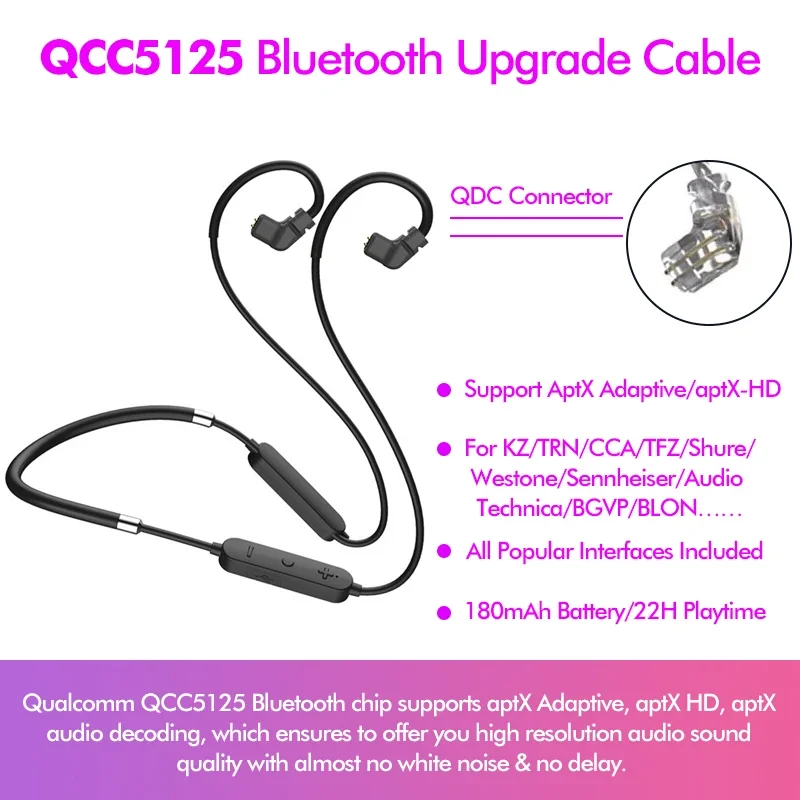Qualcomm-QCC5125-Bluetooth-5-0-HiFi-In-Ear-Headphones-Upgrade-Cable ...