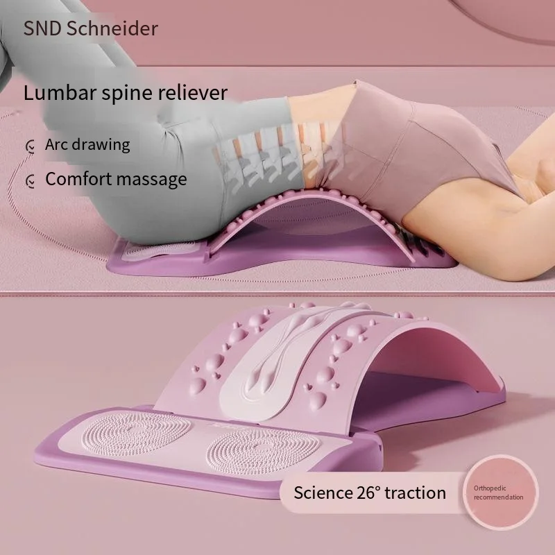 Back-Massager-Stretcher-Spine-Deck-Pain-Relief-Chiropractic-Lumbar ...
