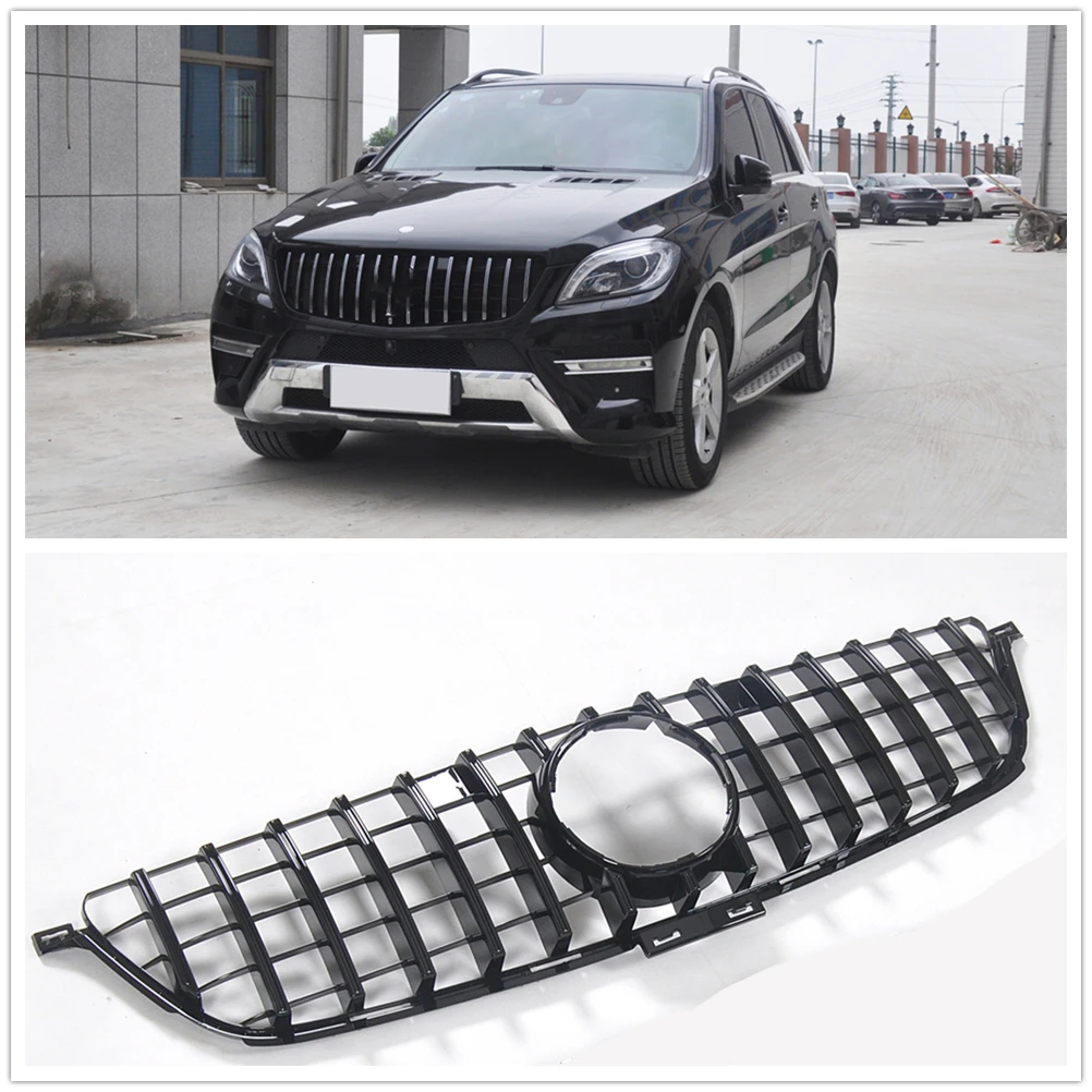 Car-Front-Grille-Grill-Upper-Bumper-Hood-Mesh-GT-Style-For-Mercedes ...