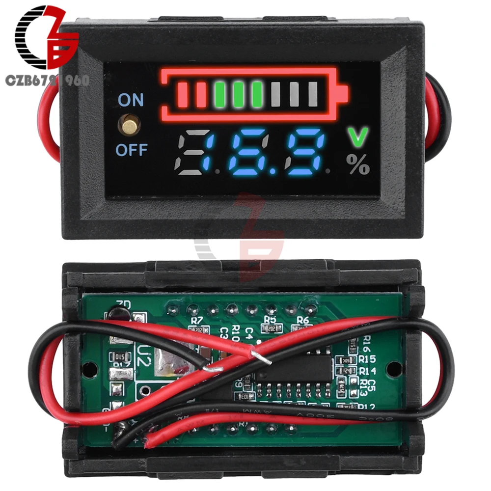 Car-Battery-Charge-Level-Indicator-12V-24V-36V-48V-60V-72V-Lithium ...