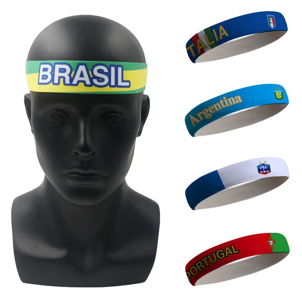 World-Football-Fans-Brazil-Spain-France-Portugal-Flexible-Headband ...