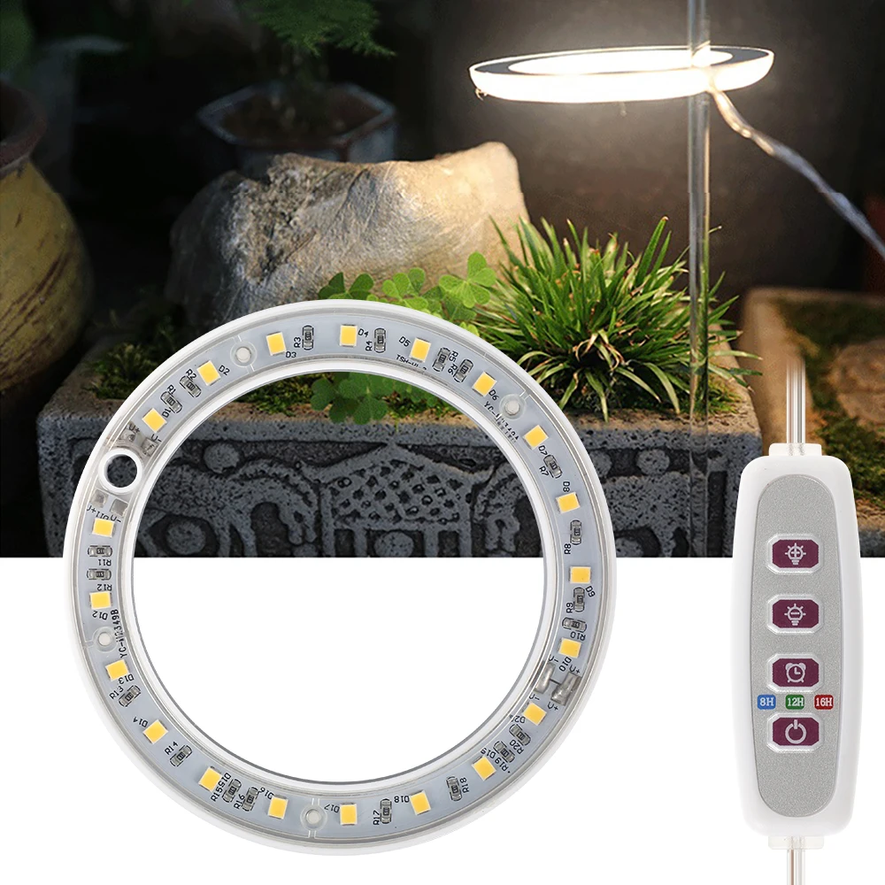 LED-Plant-Growth-Light-USB-Powered-Ring-Grow-Lamps-with-Timer-Switch ...