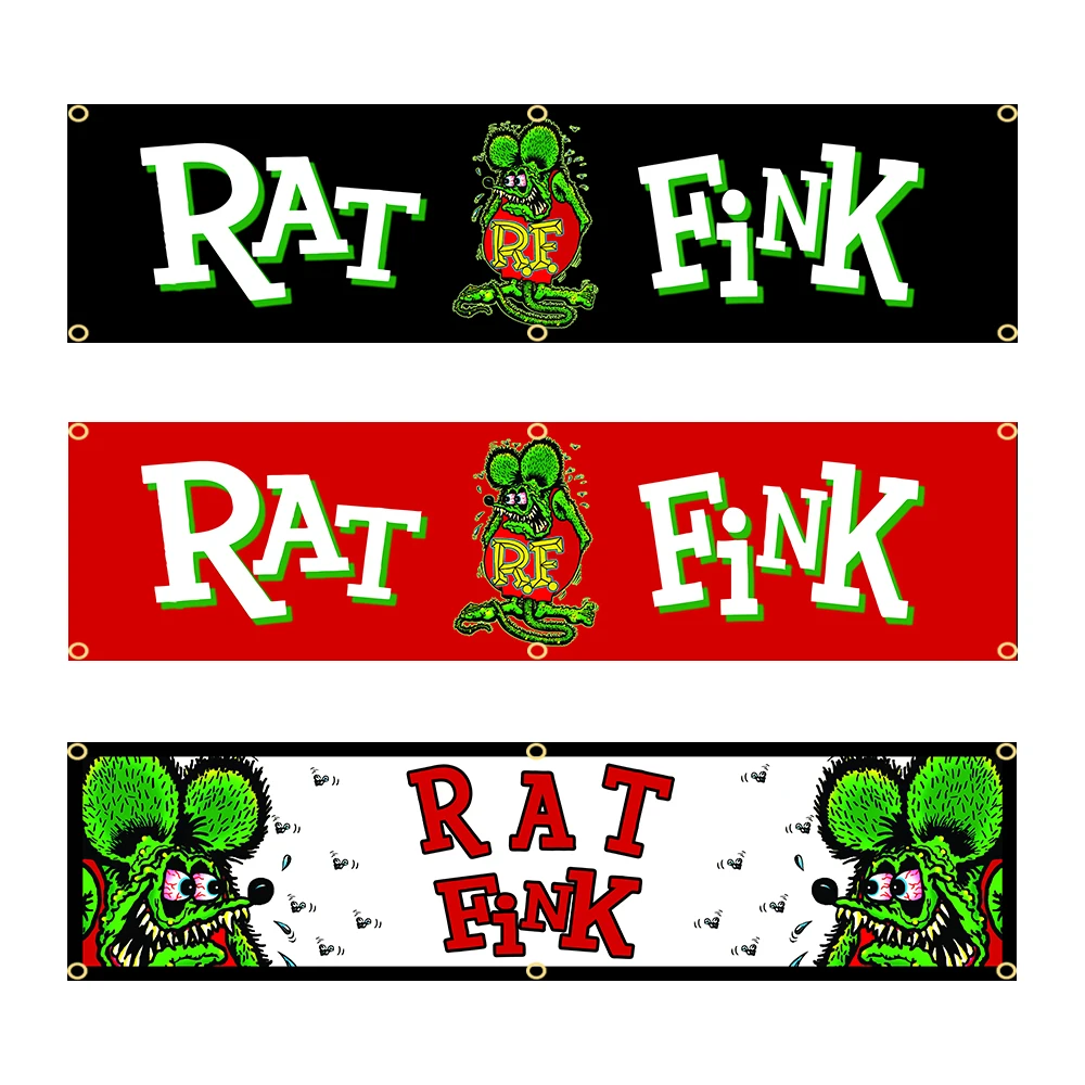60X240cm-Rat-Fink-Banner-Flag-Racing-Show-Motoring-Workshop-Flag ...