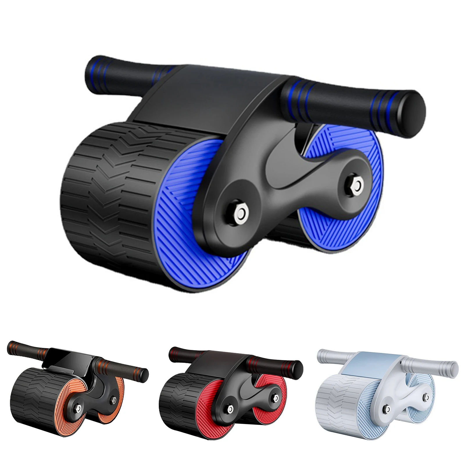 Belly Wheel Automatic Rebound Mute Abdominal Exerciser Training Arm ...