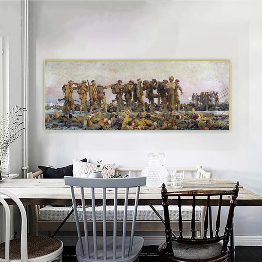 John Singer Sargent " Gassed " Canvas Art Oil Painting Aesthetics ...