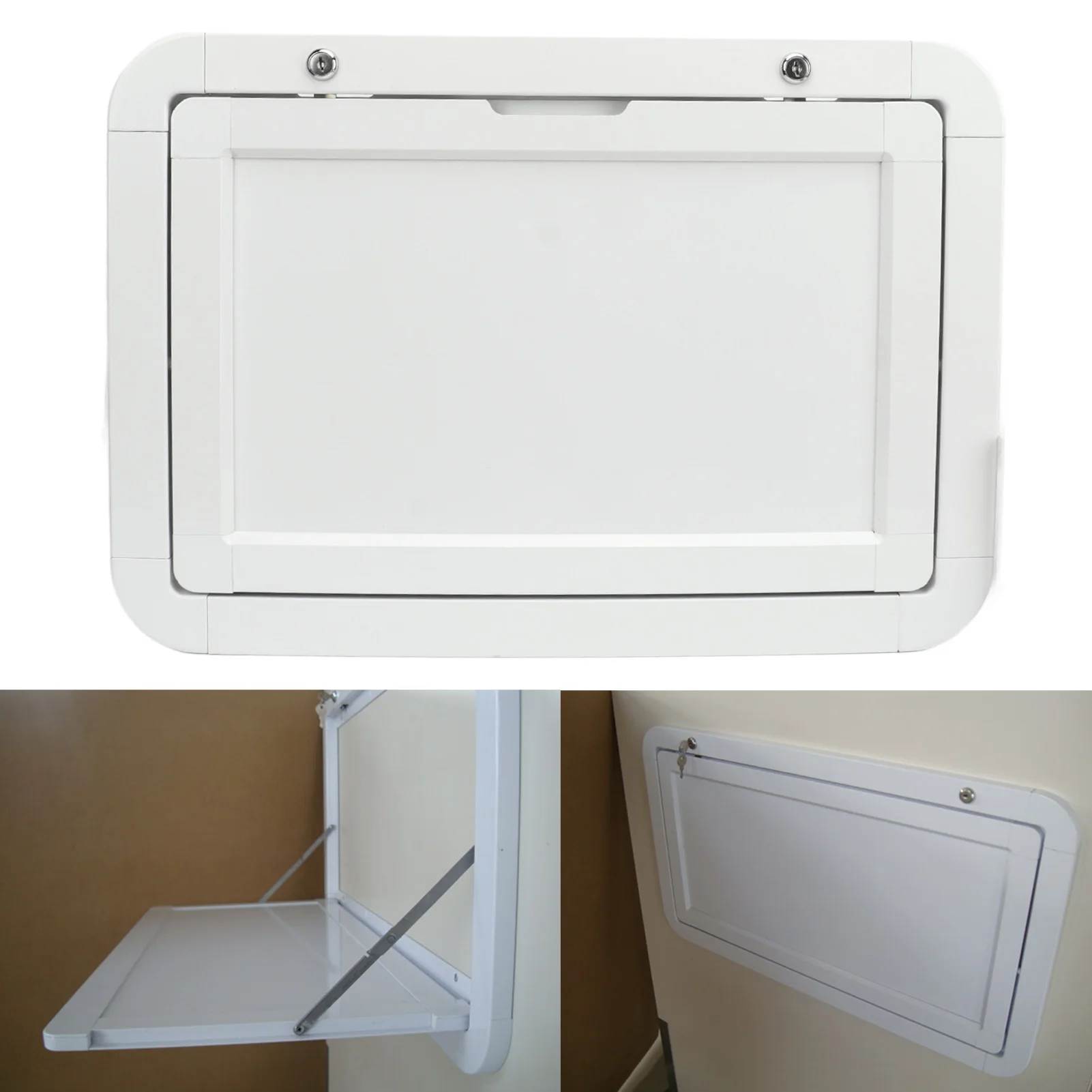 RV Folding Table Aluminium Alloy 20kg Maximum Load Bearing Side Mounted ...