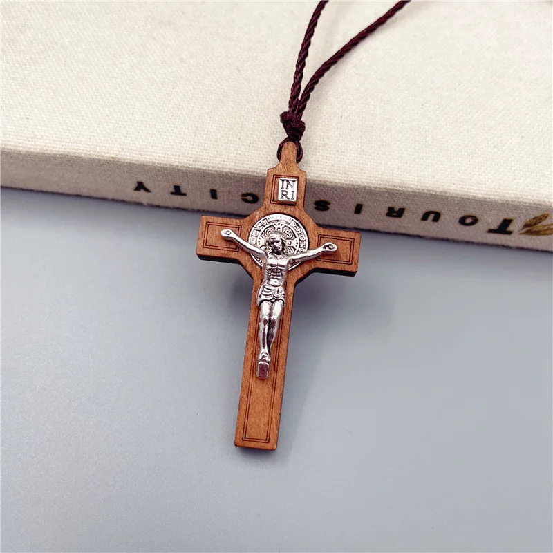 Simple-Religious-Belief-Prayer-Baptism-Christian-Jesus-Wood-Metal-Cross ...