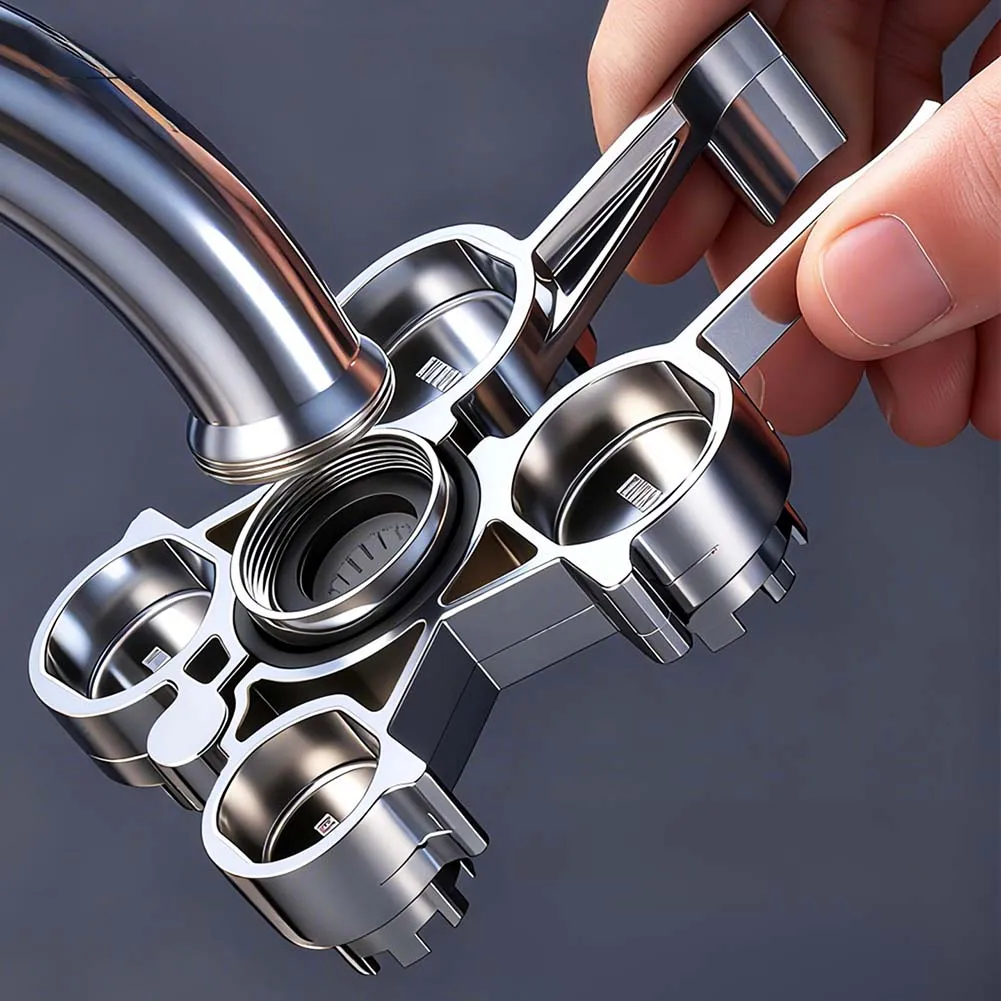 12 In 1 Faucet Aerator Removal Tool Key Wrench For Household Kitchen ...