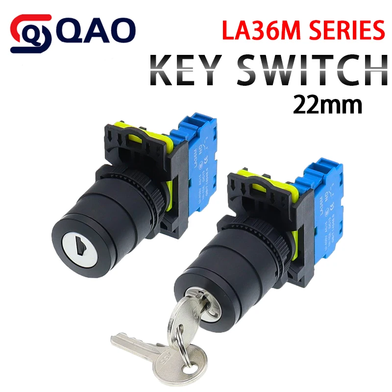 Key-Switch-on-off-Rotary-knob-Button-Start-22mm-Two-and-Three-Gears ...