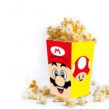 10pcs Super Mario Bros Popcorn Box Anime Popcorn Container Party ...