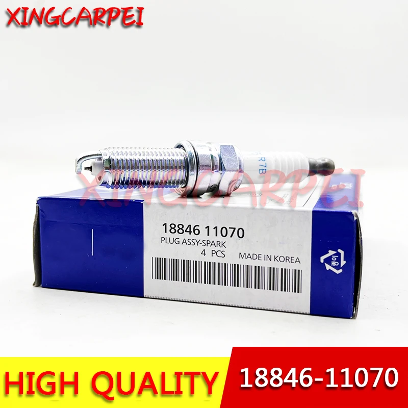4pcs-18846-11070-SILZKR7B11-Iridium-Spark-Plug-For-HYUNDAI-SONATA-8 ...
