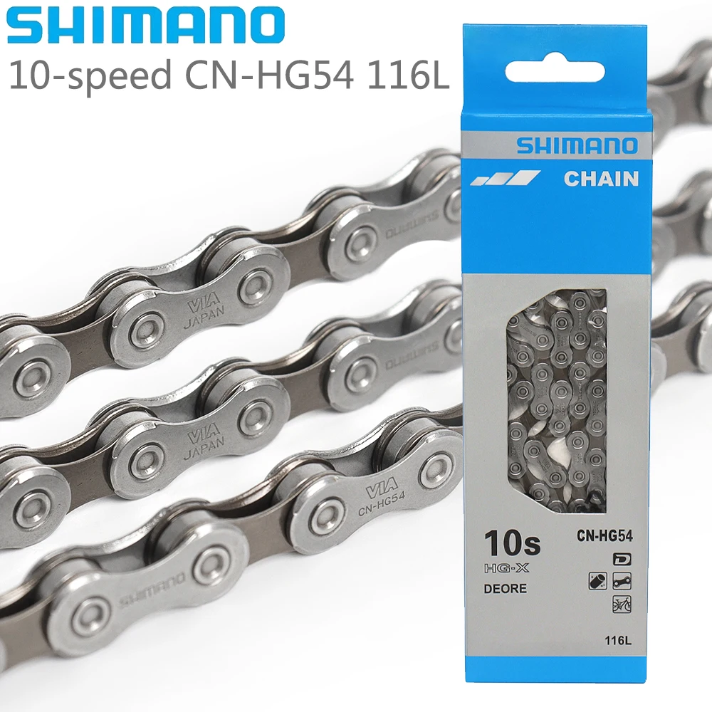 SHIMANO-DEORE-CN-HG54-Bicycle-Chain-10-Speed-Super-Narrow-HG-116-Links ...