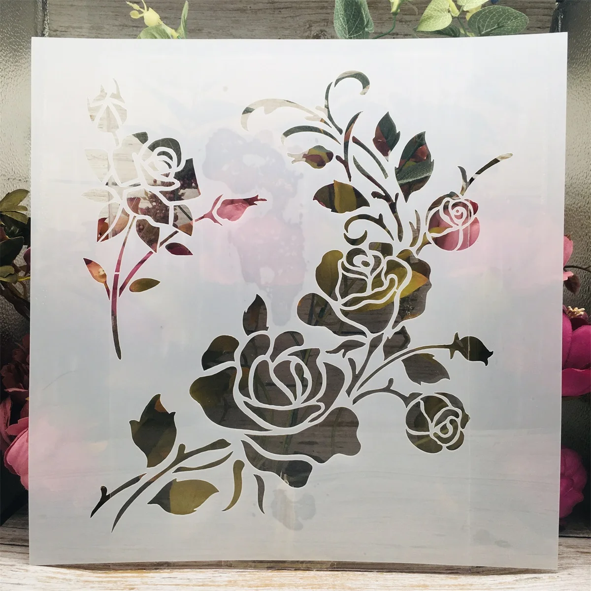 Stencil Art Designs Flowers
