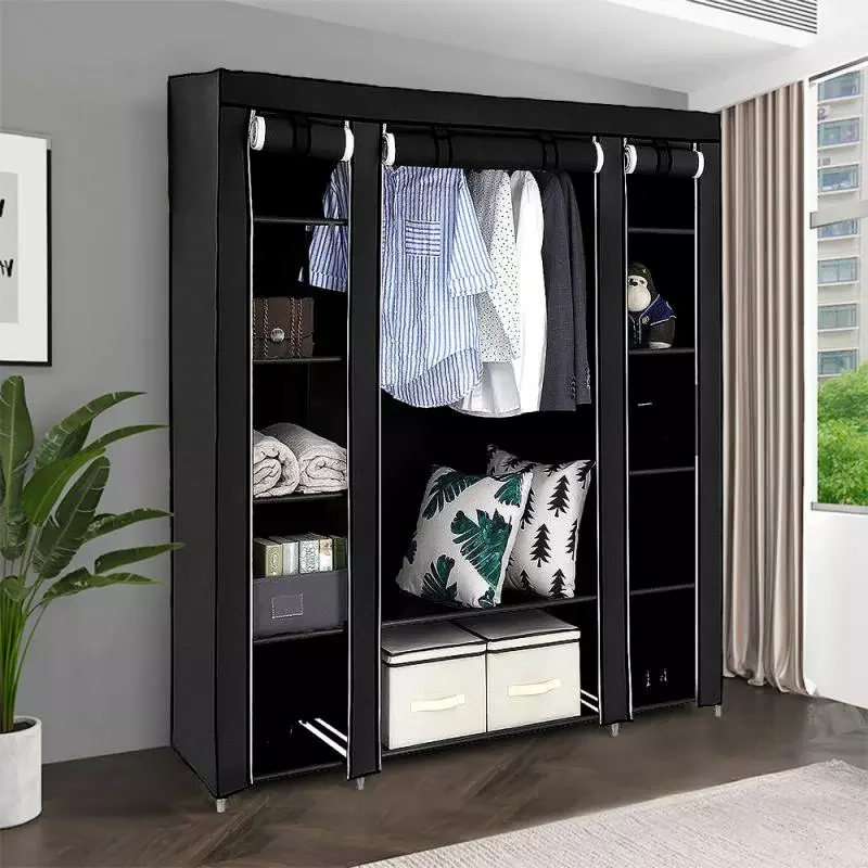 Clothes-Wardrobe-Fabric-Closet-Wardrobe-Cabinet-Storage-Organizer-Non ...