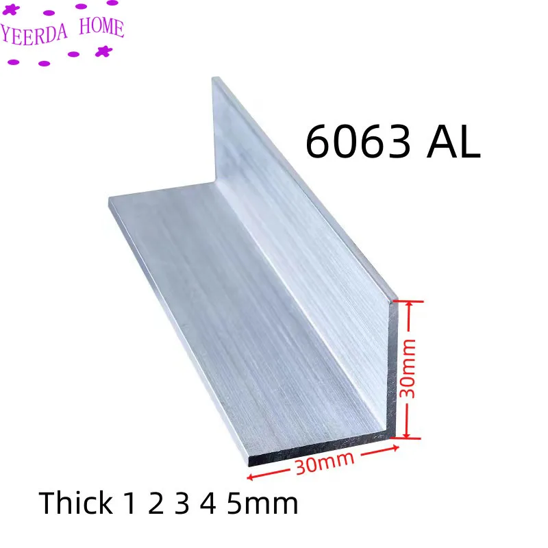 30mm x 30mm series 6063 Right Angle aluminum L-shaped aluminum alloy ...