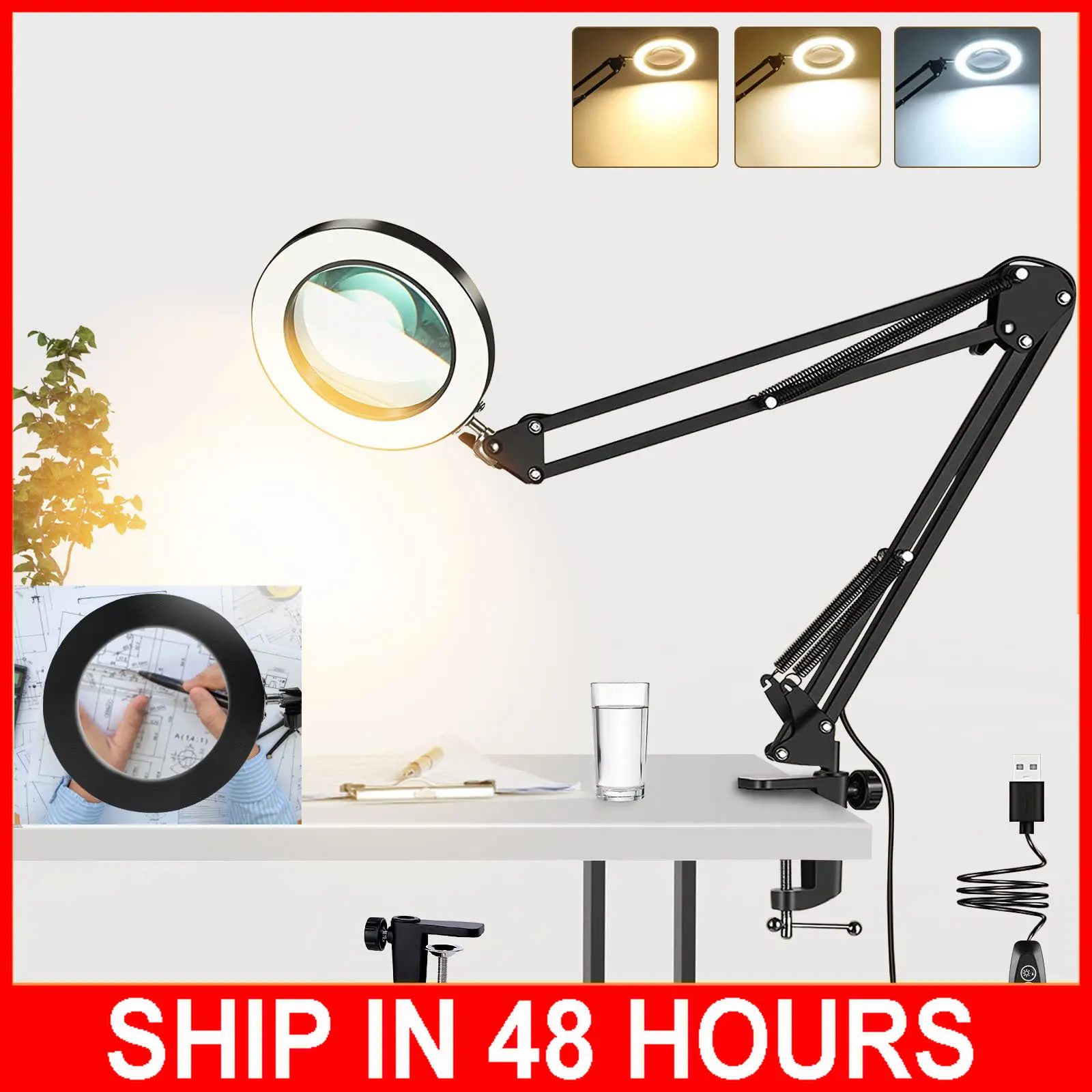 Lupa-iluminada-USB-para-reparaci-n-de-soldador-l-mpara-de-mesa ...