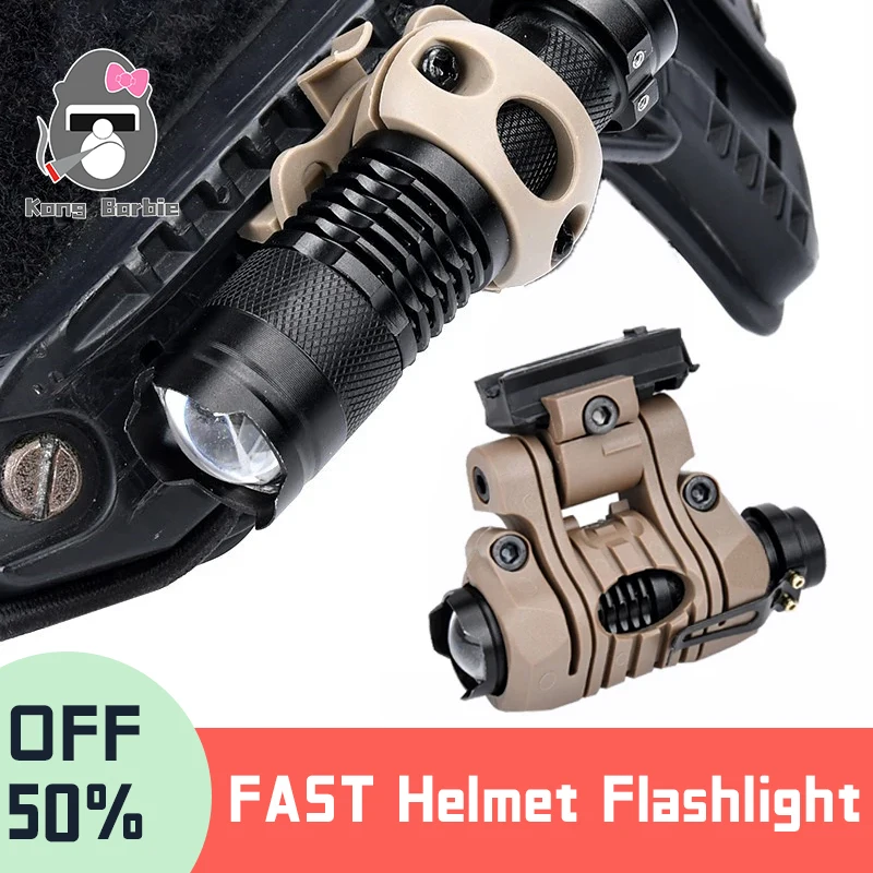Telescopic-Zoom-Fast-Helmet-Light-100Lumens-Hunting-Military-Helmet ...
