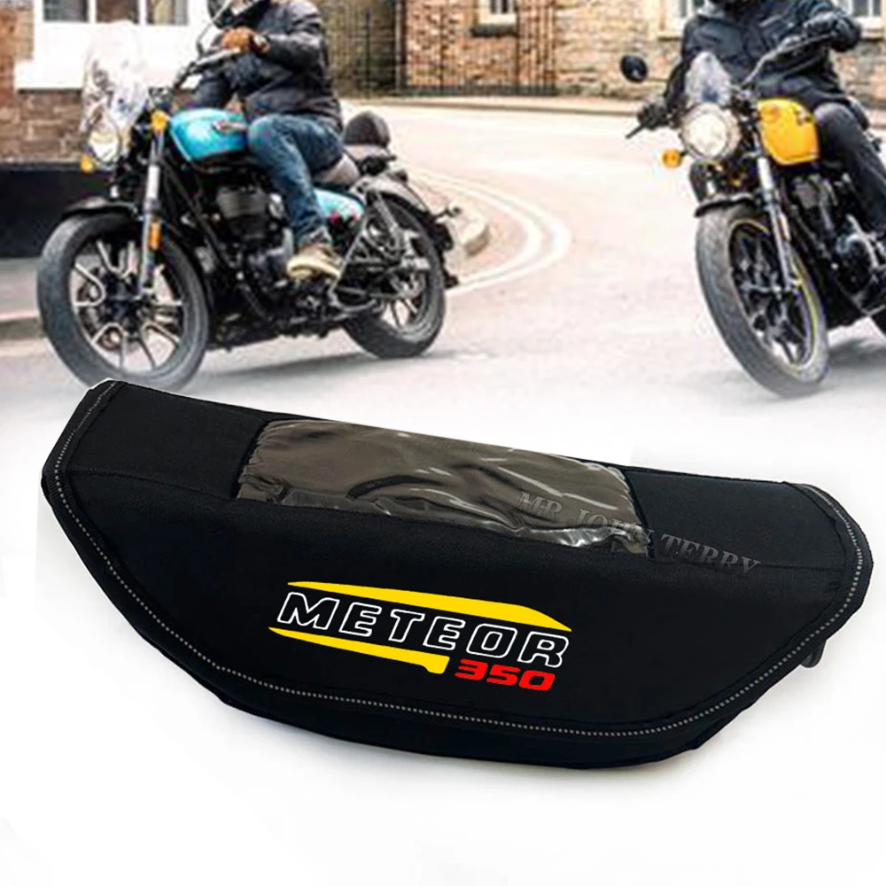 Saco-imperme-vel-para-Royal-Enfield-Meteor-350-Storage-Handlebar-Bag ...