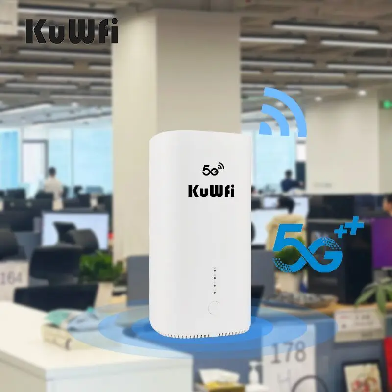 WiFi Solution Provider KuWFi 3000Mbps Router 5g Cpe Sim Card VPN Office ...