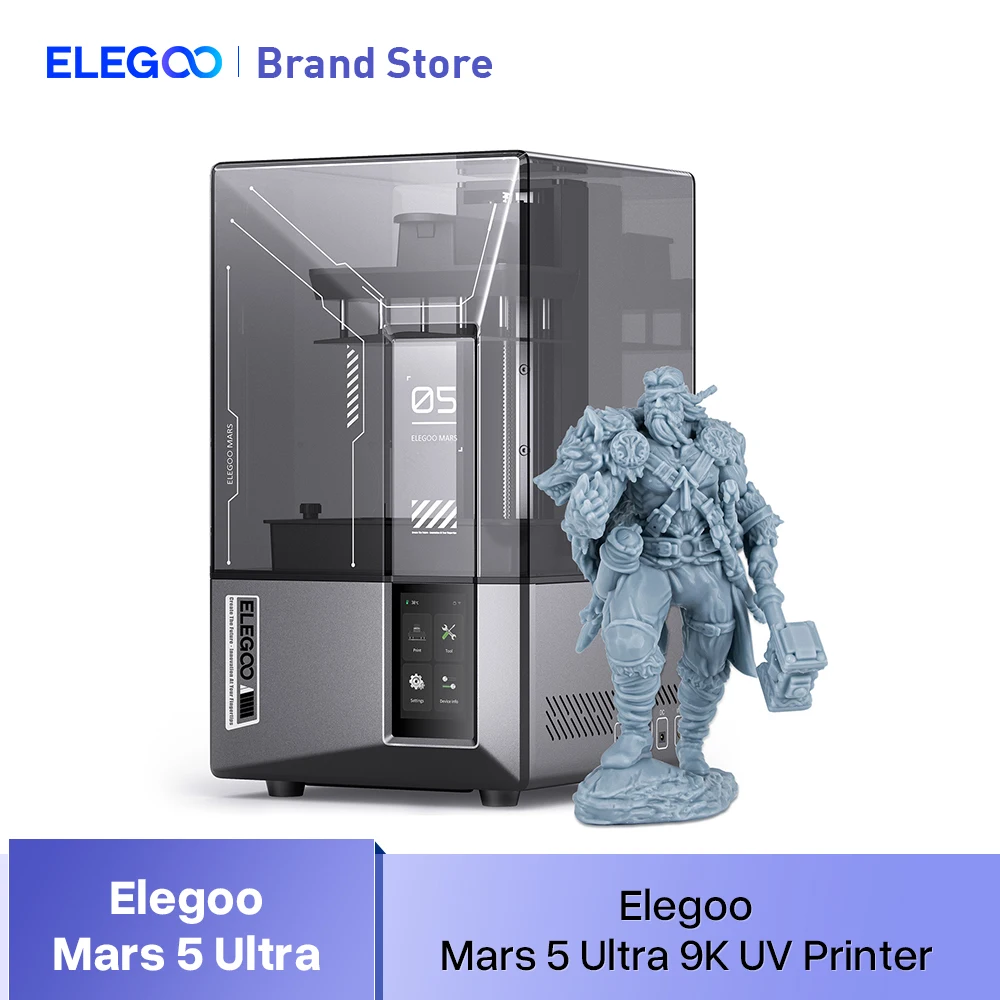 ELEGOO Mars 5 Ultra 9K MSLA Resina Impressora 3D com Tamanho de ...
