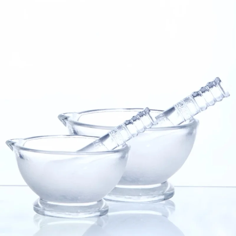1set 30mm To 130mm Laboratory Use Glass Mortar and Pestle Laboratory ...