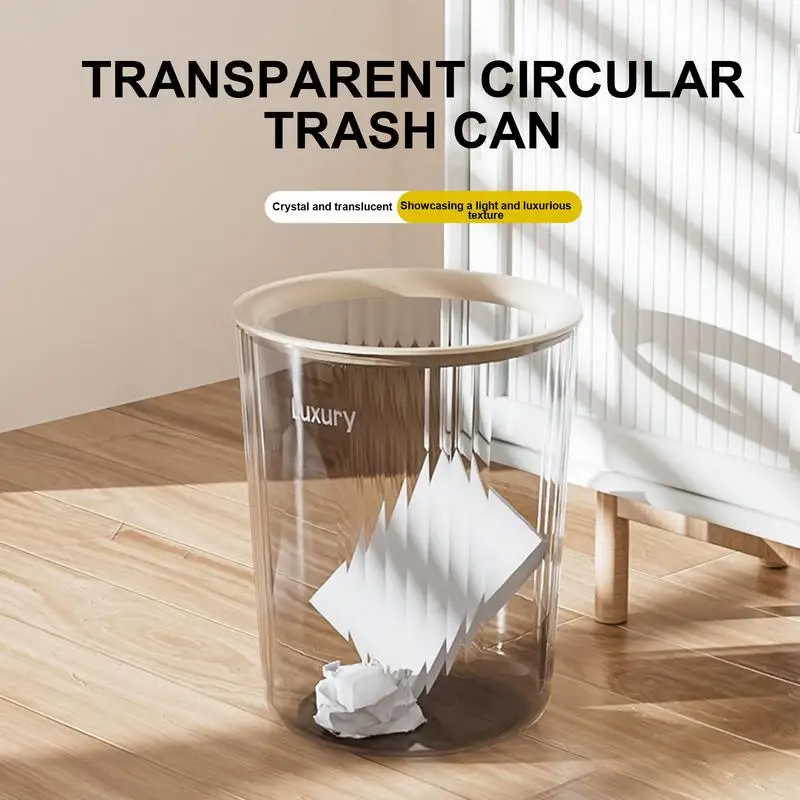 transparent-Trash-Bin-portable-large-capacity-Kitchen-Garbage-can-high ...