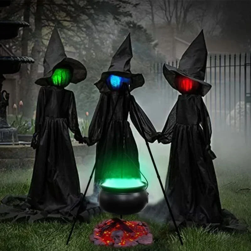 Halloween Witch Wizard's Magic Pot Crucible Wax Table Witch Pot Burning ...