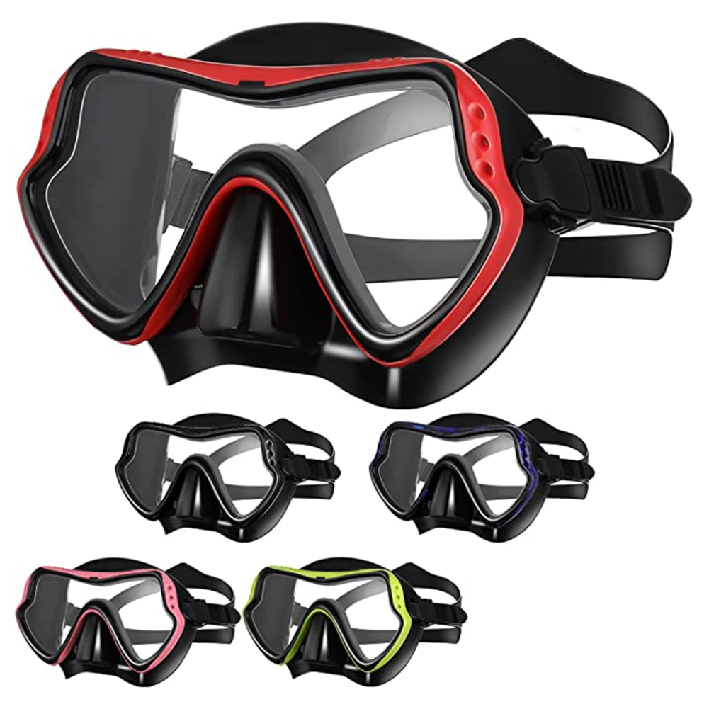 Large Big Frame Dving Goggles For Adult Sealed Anti-Fog Diving Face ...