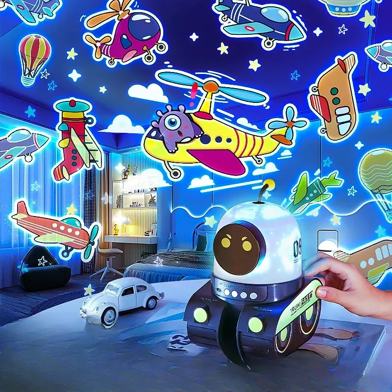 21-in-1-Robot-Projector-Fantasy-Cartoon-Starry-Sky-Projector-Night ...