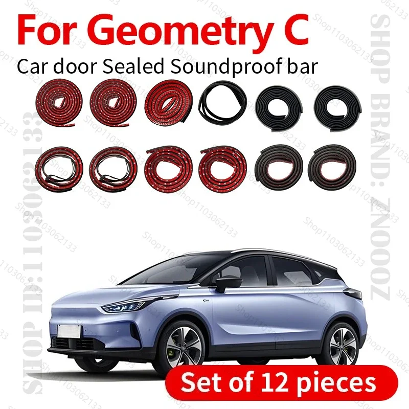 For 2020-2025 Geometry C Car Door Seal Strip Rubber Double Layer ...