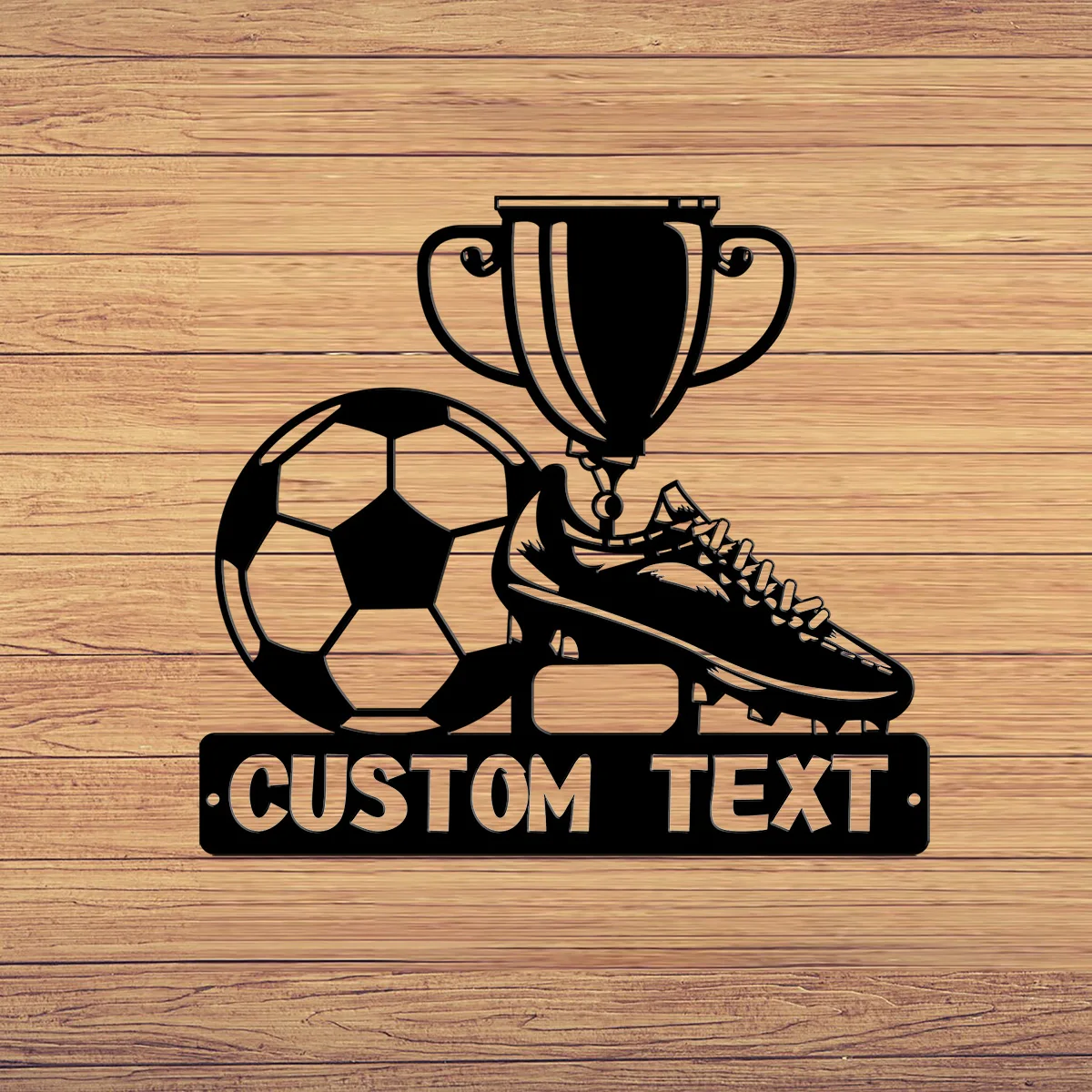 Football Sneaker Trophy Custom name Iron Plaque Metal Wall Signs Metal ...
